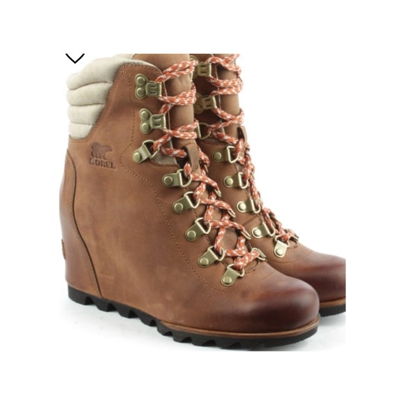Sorel | Shoes | Nibsorel Conquest Tan Lace Up Wedge Bootsorel Conquest ...